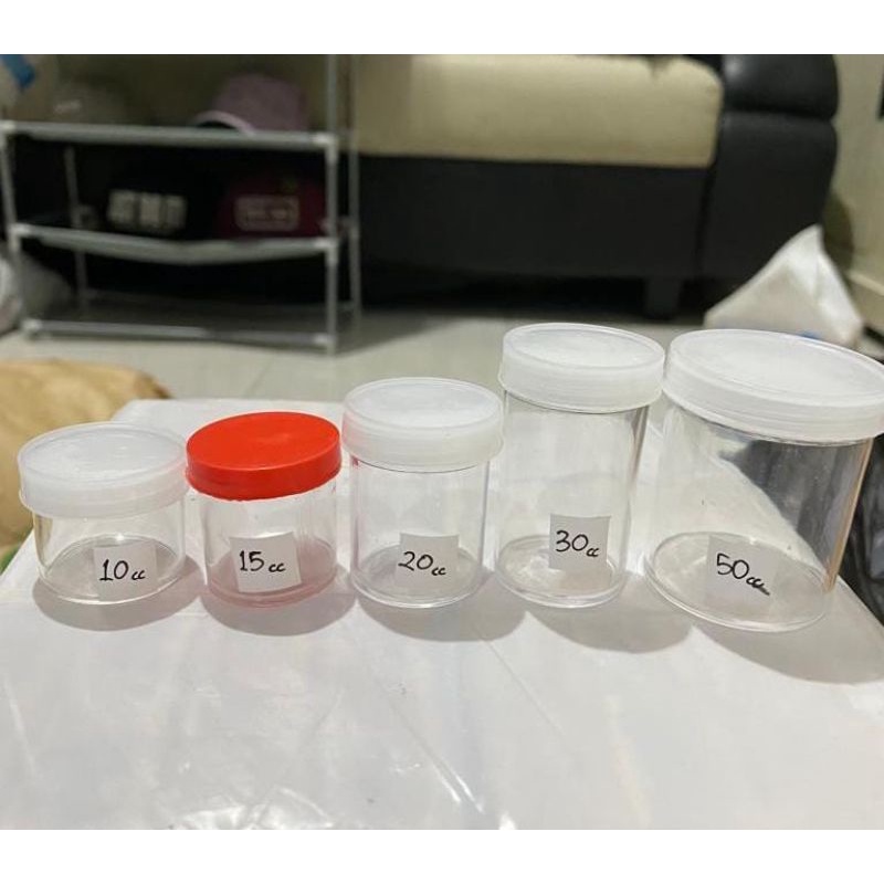 Jual (Bisa COD) Pot Salep Urine 1pack isi 100pcs, pot urin 10 cc , 15cc , 20cc, 30cc , 50cc ...