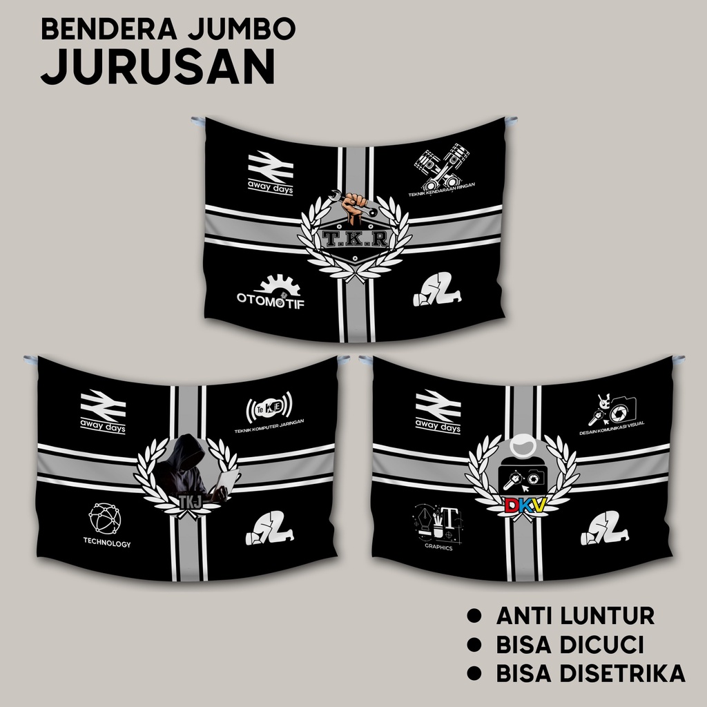 Jual BENDERA KELAS JUMBO BEBAS REQUEST | BENDERA JURUSAN | BENDERA KAIN ...