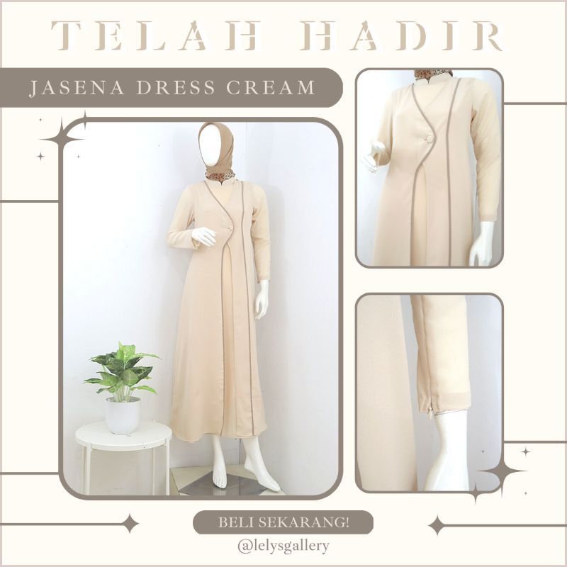 Jual jasena Dress Cream | Shopee Indonesia