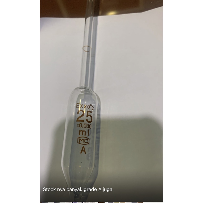 Jual Pipet Gondok / pipet volume 25 ml MC - Boro Class A | Shopee Indonesia