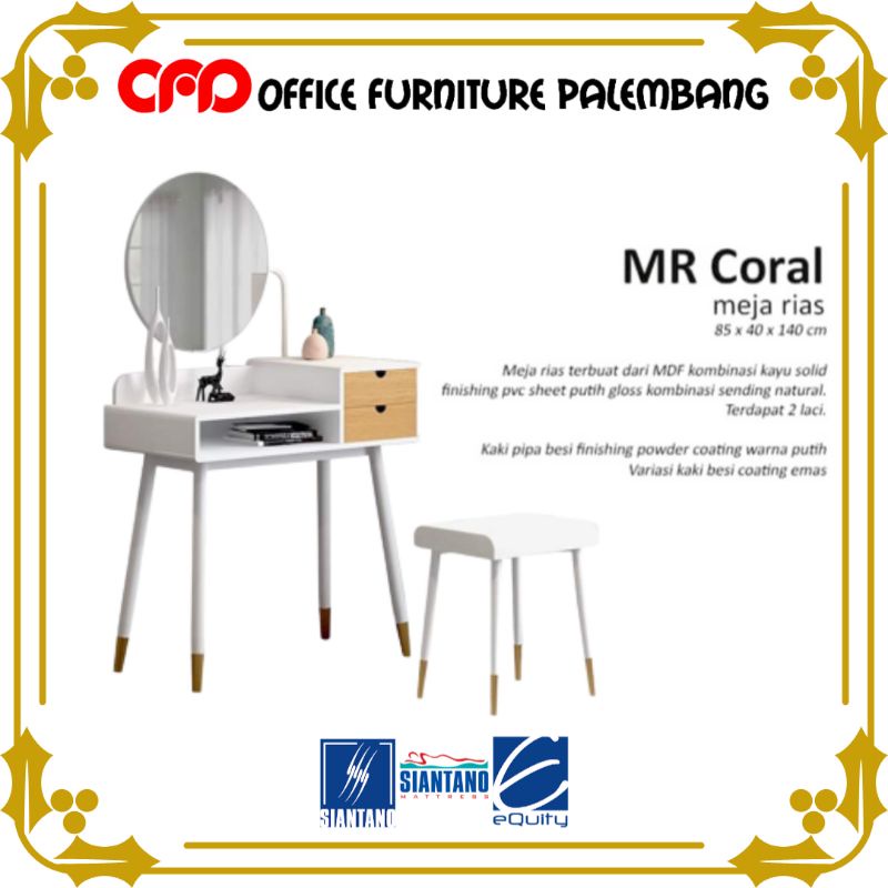 Jual meja rias siantano MR CORAL dressing table kaca cermin rias ...