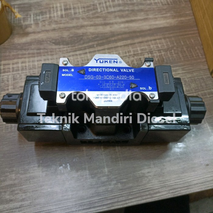 Jual Pneumatic Selenoid Valve Yuken Dsg-03-3C60 -A220-50 / Yuken Selenoid Hidrolik | Shopee ...