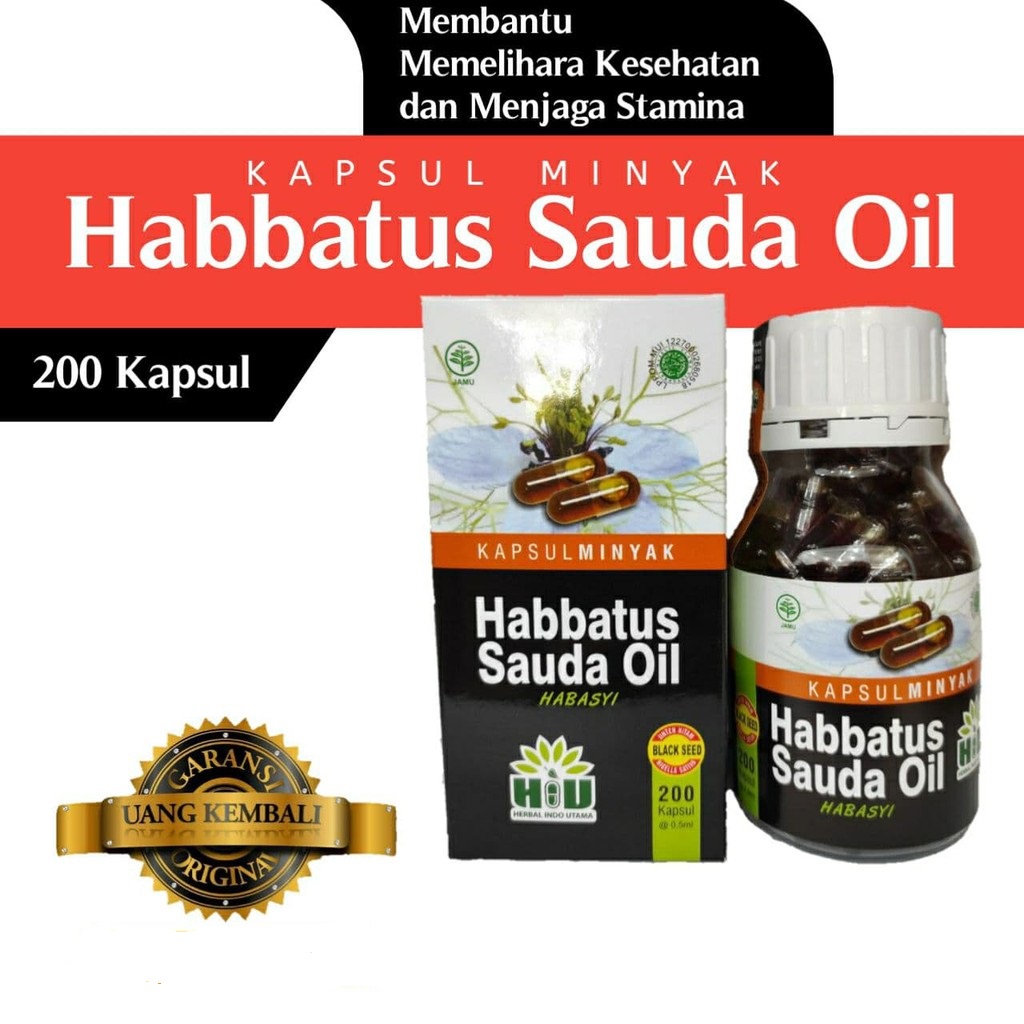 Jual HABBATUS SAUDA OIL 200 KAPSUL - Kapsul Minyak Penjaga Daya Tahan ...