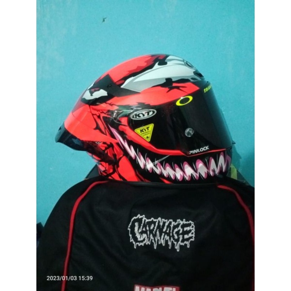Jual KYT TTC CARNAGE MARVEL LIMITED EDITION PAKET GANTENG | Shopee ...