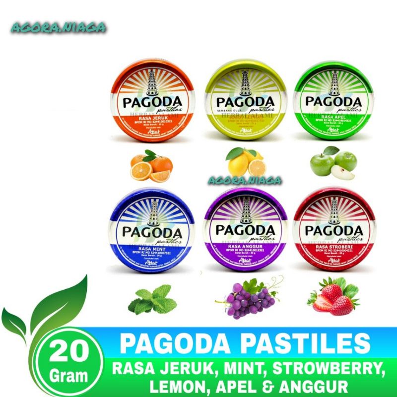 Jual Permen - Pagoda Pastiles 20 gram / Permen Penyegar Mulut dan ...