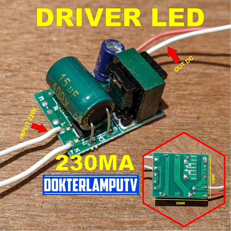 Jual DRIVER LED 20-40W 230MA 15UF UNTUK LED SMD HPL DLL | Shopee Indonesia