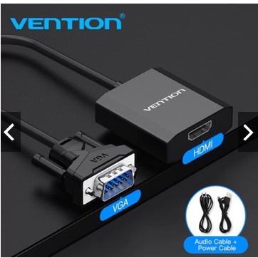 Jual vention vga to hdmi converter hd 1080p with power audio | Shopee ...