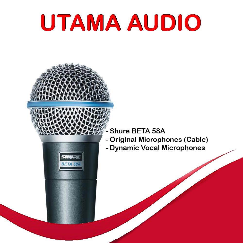 Jual Shure BETA58-A Mic Kabel BETA 58A 58 A Garansi Resmi BETA58A Original | Shopee Indonesia