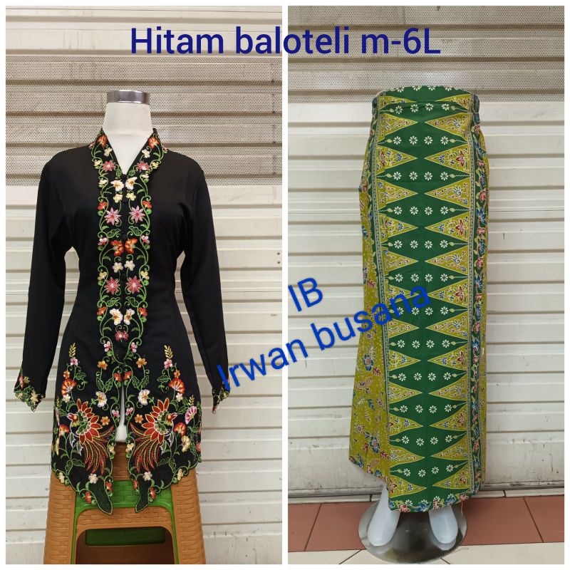 Jual kebaya encim/stelan kebaya modern/rok encim/stelan encim lengan ...