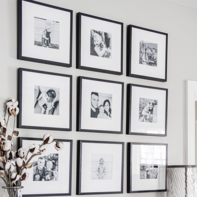 Jual Frm Wall Frame Photo Kolase Set 30X30 Cm Black And White | Shopee ...