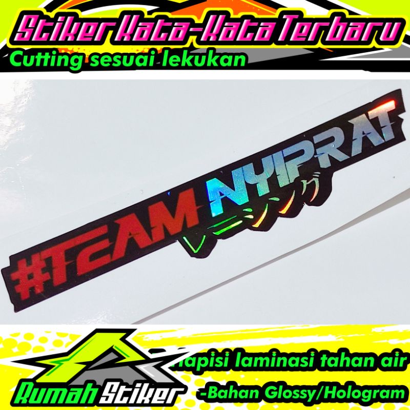 Jual stiker team nyiprat | Shopee Indonesia