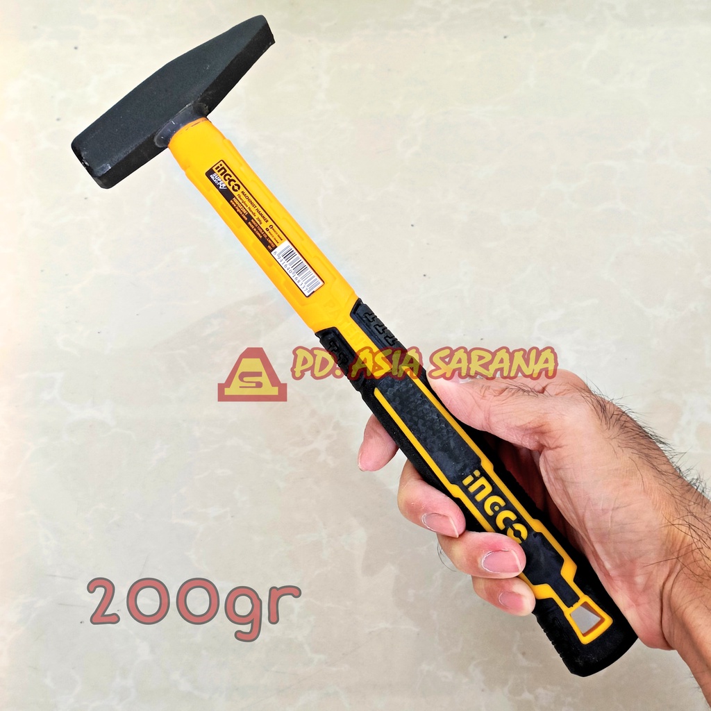 Jual Machinist Hammer 200g INGCO HMHS82001 Chipping Palu Kaca Besi ...