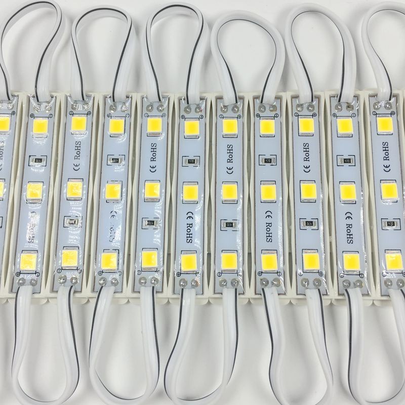 Jual LAMPU LED MODUL STRIP 3 MATA IP65 SMD 5054 4040 WATERPROOF 12V ...