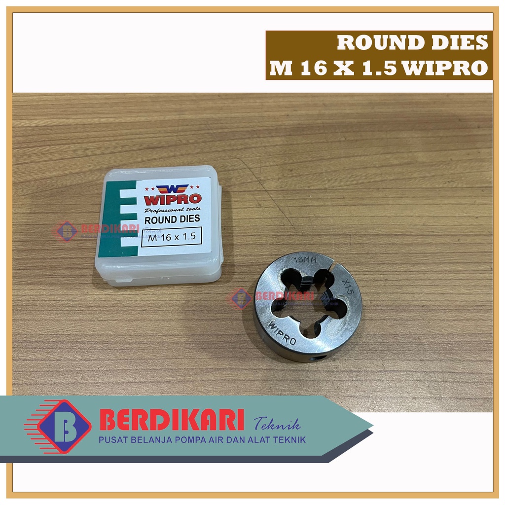 Jual Mata Senai Snai drat luar / Round Dies M16 x 1.5 WIPRO | Shopee Indonesia