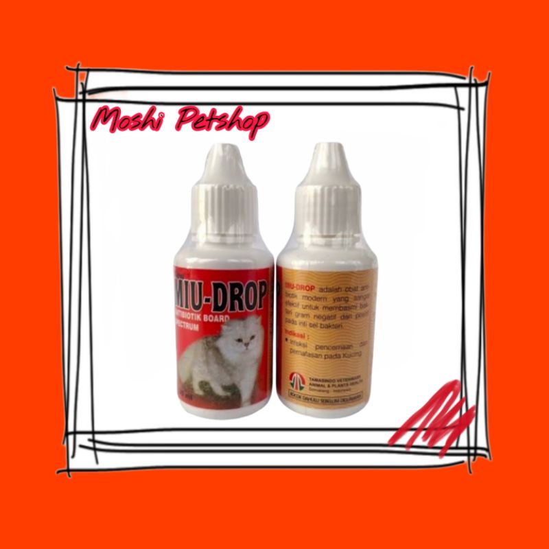 Jual Miu-Drop Obat Antibiotik Untuk Kucing Dan Anjing 30 ml | Shopee ...