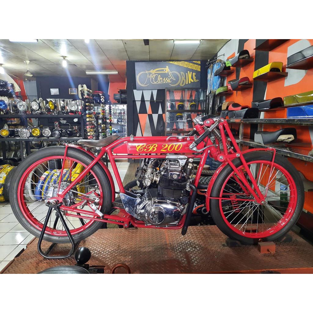 Jual Motor HD Roundtank Boardtracker Twin Engine CB200 | Shopee Indonesia