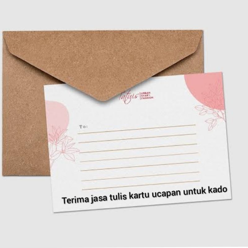 Jual Kartu Ucapan Untuk Kado Bisa Request Kata Kata | Shopee Indonesia
