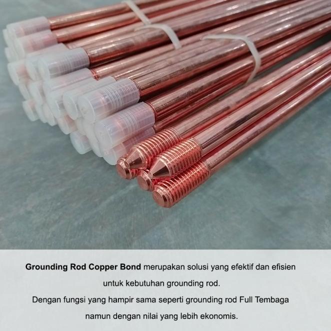 Jual Ground Rod Copper Bonded 5/8 X 3 Meter / Besi Lapis Tembaga Import | Shopee Indonesia