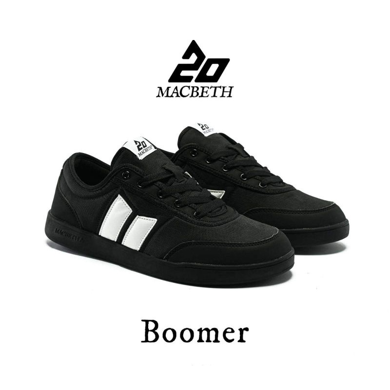 Jual MACBETH BOOMER BLACK/WHITE/BLACK | Shopee Indonesia