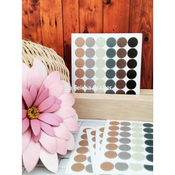 Jual Stiker Polkadot DOT Aestetic/Sticker Bulat Untuk Dekorasi | Shopee ...