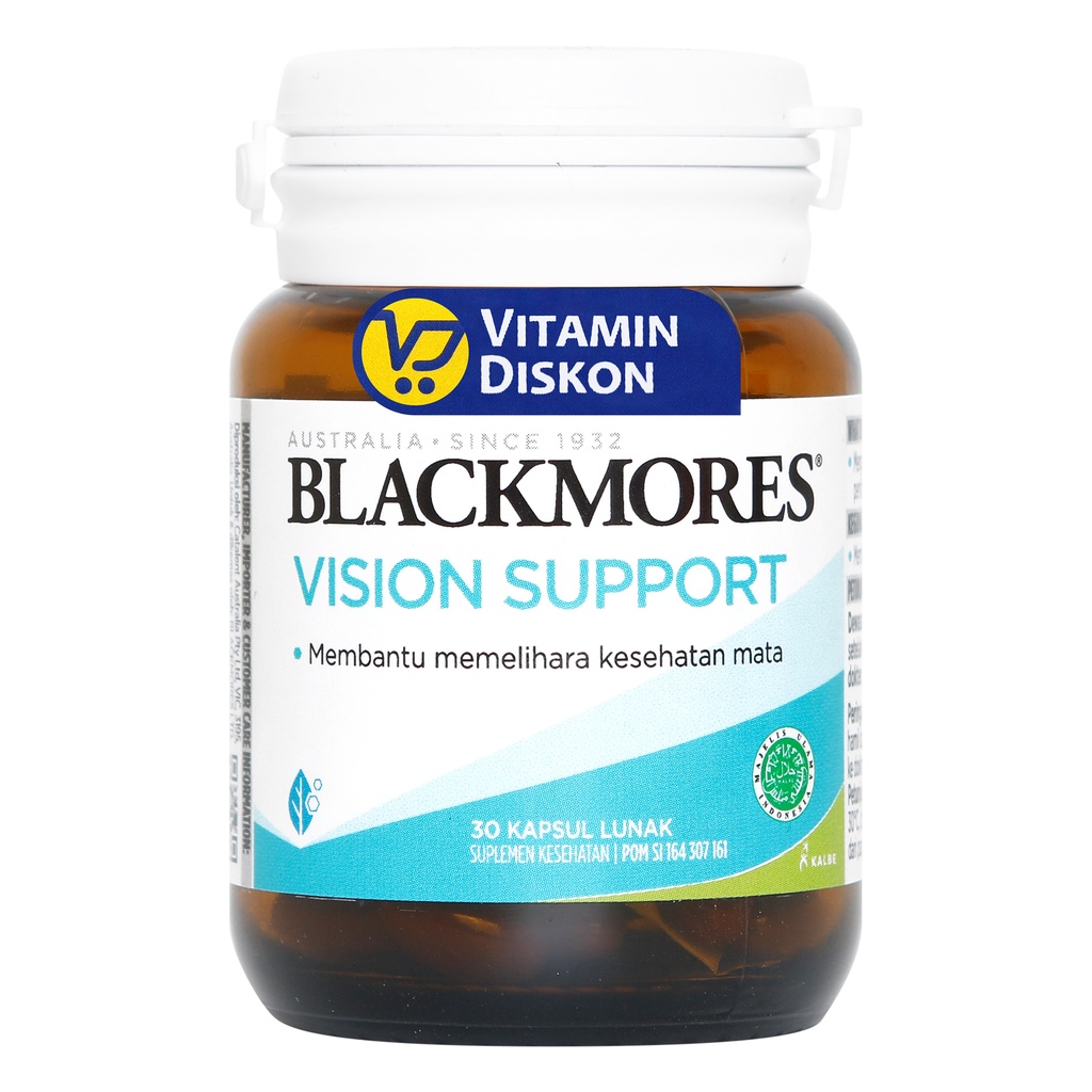 Jual BLACKMORES VISION SUPPORT BPOM KALBE - 30 CAPS | Suplemen Peningkat Densitas Dan Kesehatan ...