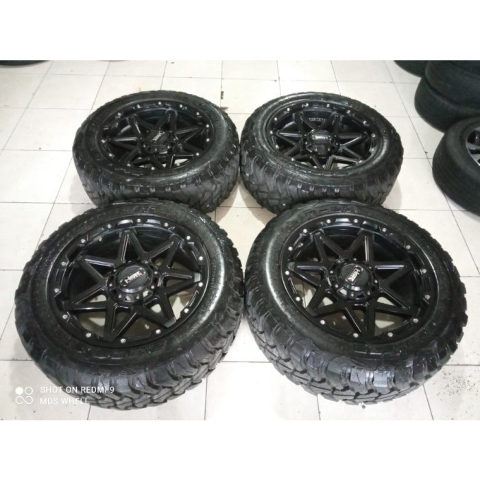 Jual velg mobil bekas ford ranger R20 lebar 9,5 pcd 6x139 + ban m/t 275 ...