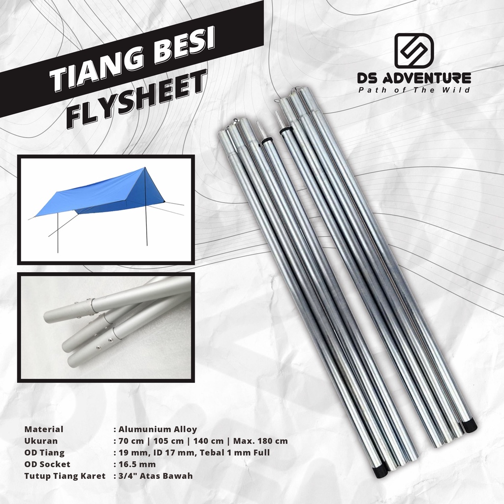 Jual Tiang flysheet aluminium alloy Ds Adventure - tiang flysheet ...