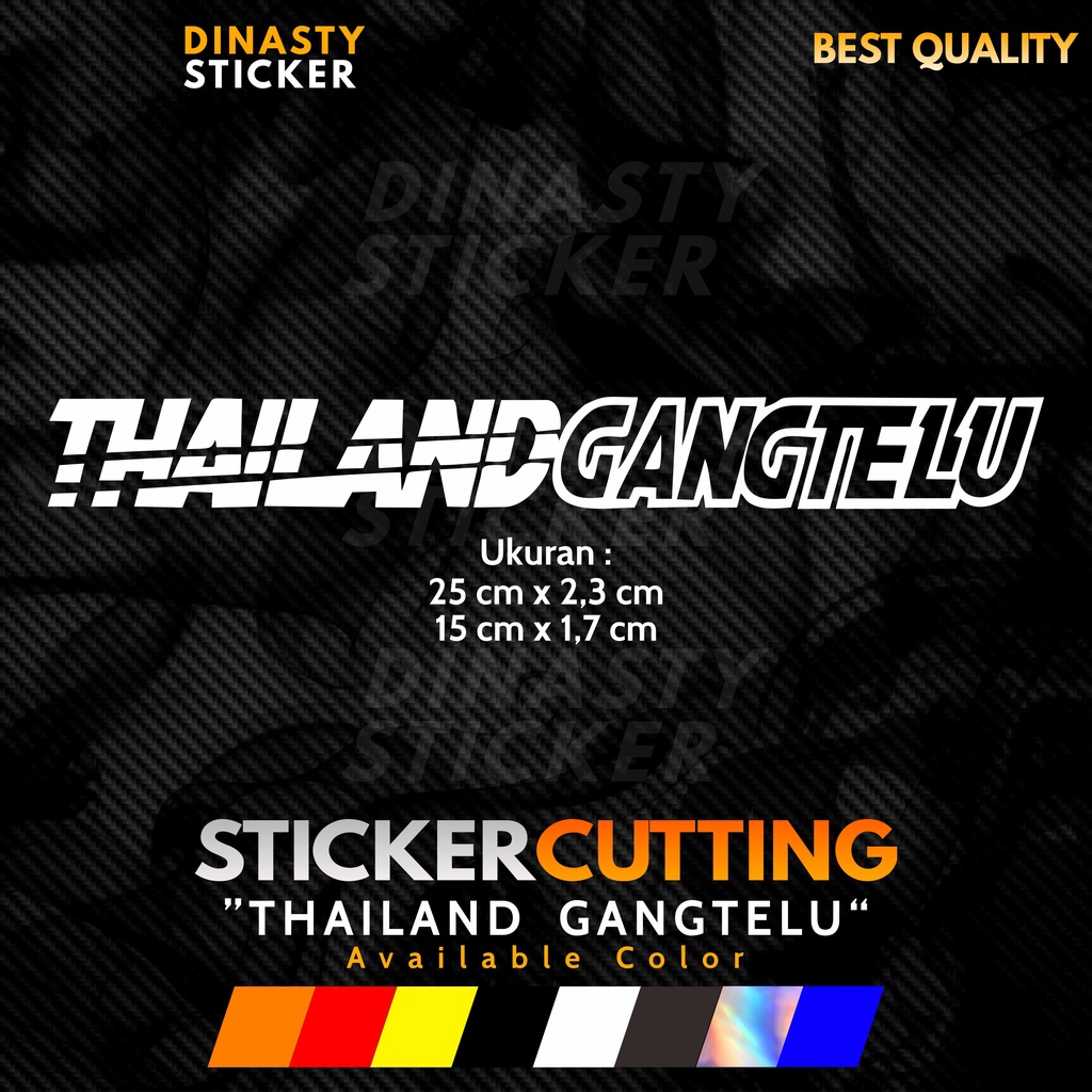 Jual STICKER STIKER CUTTING VIRAL THAILANDGANGTELU THAILAND GANG TELU ...