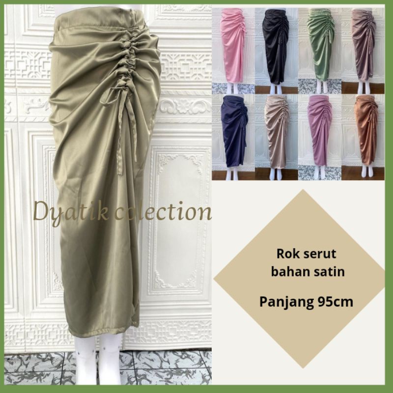 Jual Rok Serut Satin Pesta Kondangan Rok Kebaya Rok Korea Wisuda ...