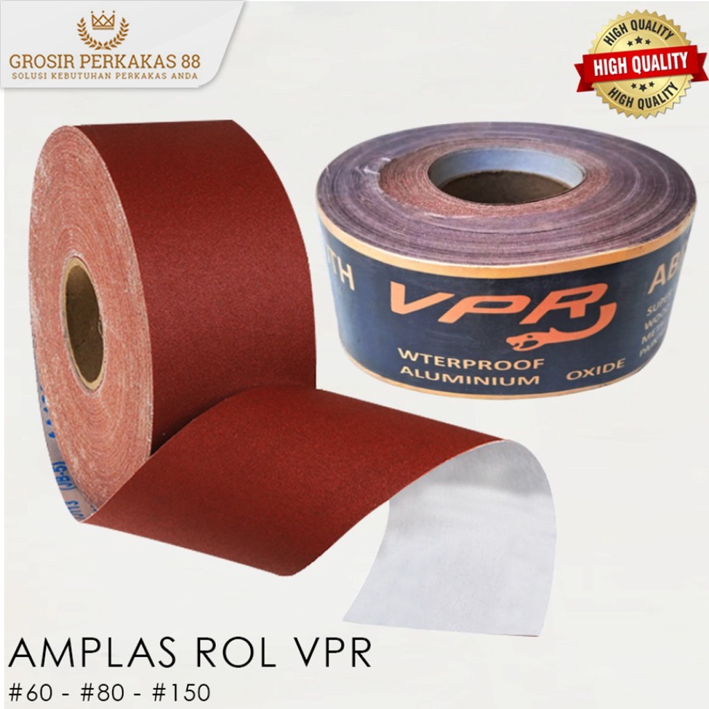 Jual Amplas Roll Ampelas Kertas Tembok Kayu Vsm Vpr Per Meter | Shopee ...