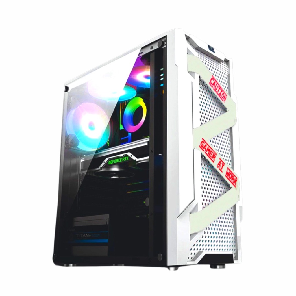 Jual Casing PC Gaming AULA FZ014 ATX include 3 fan RGB - Casing AULA FZ ...