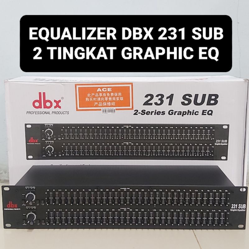 Jual DBX Equalizer Model 231 Sub 2 Stage Graphic EQ Ekualiser 231Sub | Shopee Indonesia