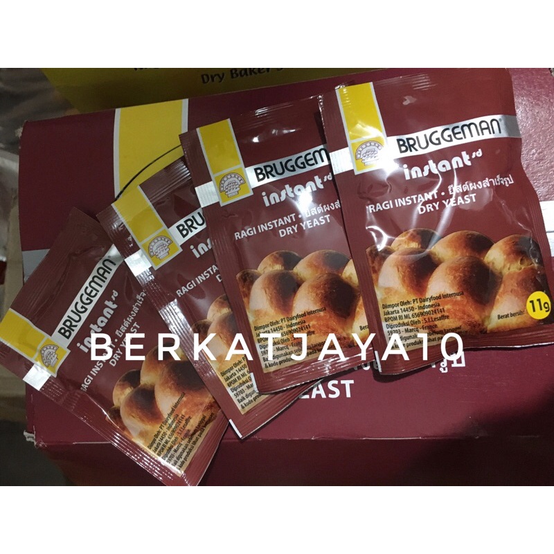 Jual Ragi Instant Bruggeman sachet 11 gr Dry Yeast Ragi Kering Instan ...