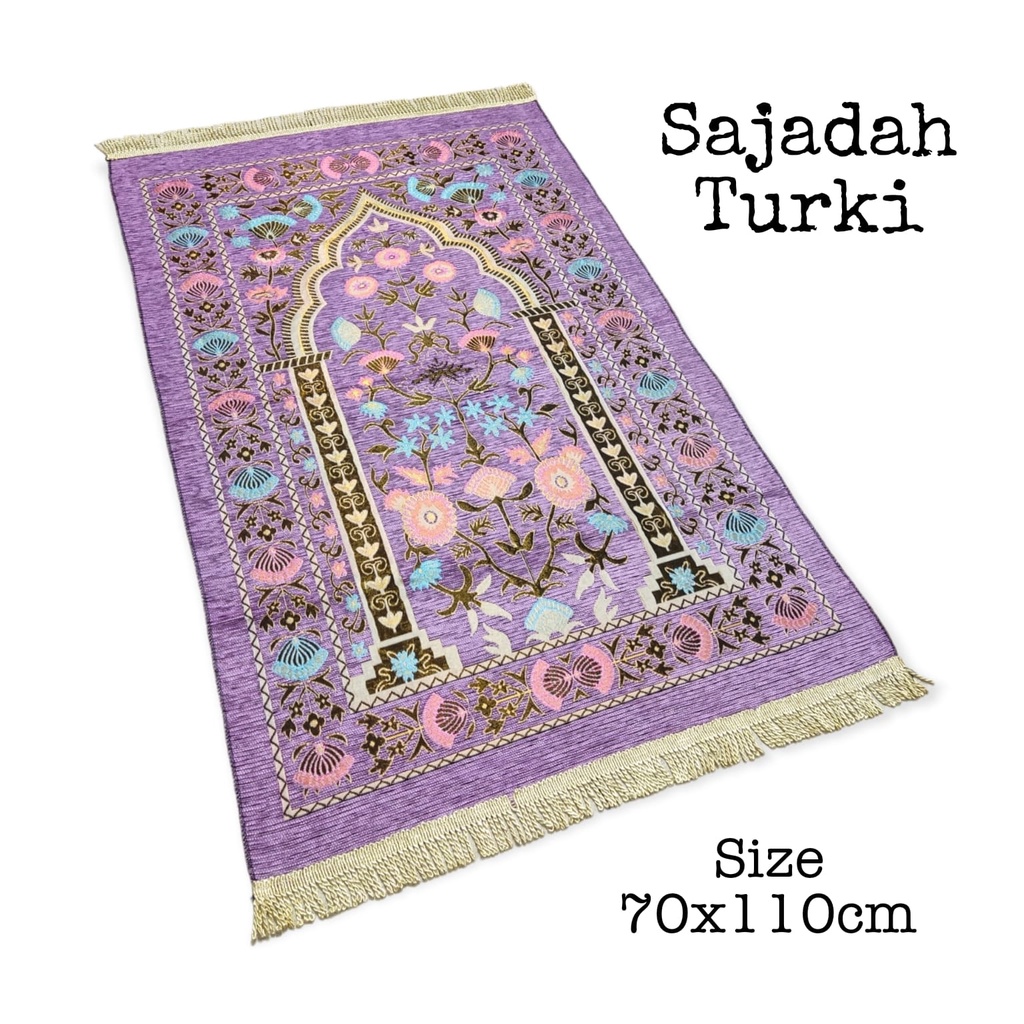 Jual [COD] Sajadah Turki Bahan Rajut Import Fashion Muslim Perlengkapan ...