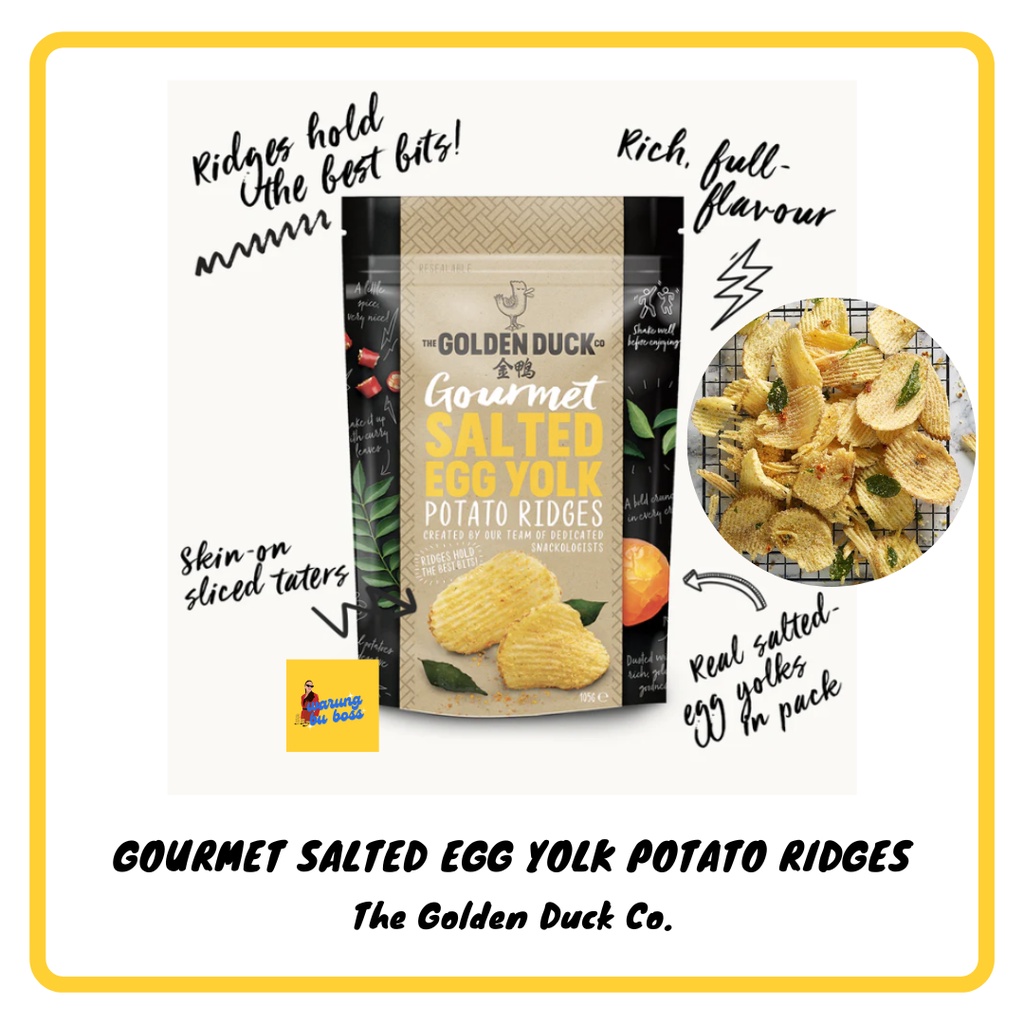 Jual The Golden Duck Chips Salted Egg Potato Chips Fish Skin Seaweed ...