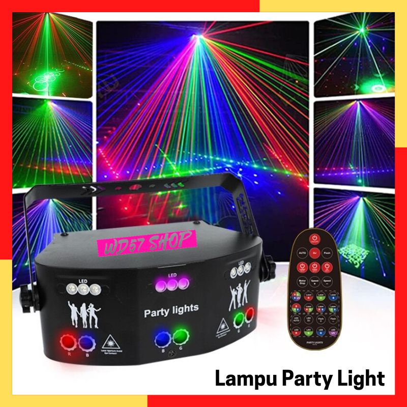 Jual Lampu Disco Sorot Led Laser Disko Tembak Panggung Beam RGB DMX Lighting Efek Cahaya Hias ...