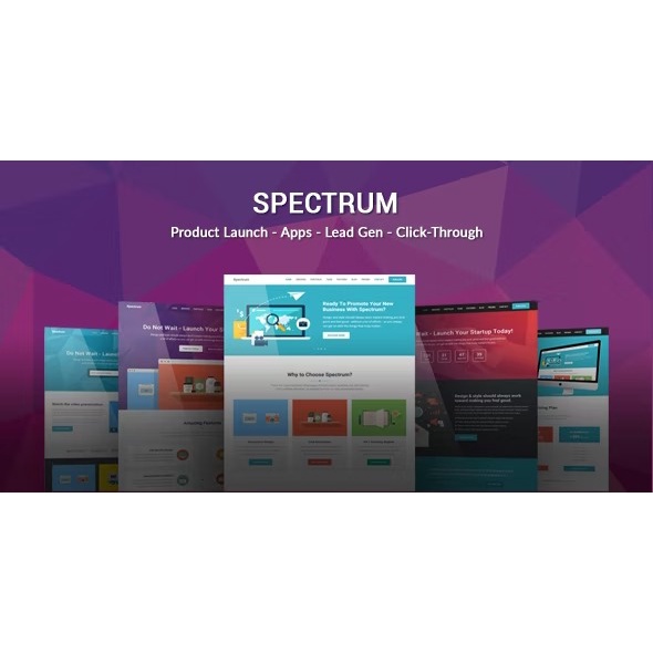 Jual Landing Page - Spectrum Premium HTML5 Template | Shopee Indonesia