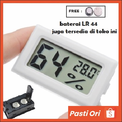 Jual Digital Mini Hygrometer WHITE Termometer Alat Ukur Suhu dan ...