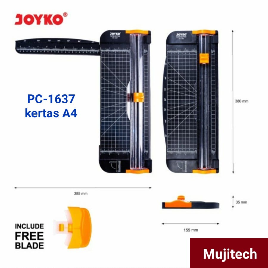 Jual Joyko Alat Pemotong Kertas Paper Cutter Pc 1637 A4 16cm X