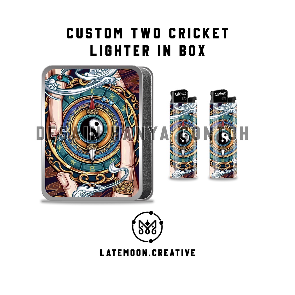 Jual (BISA COD) 2 KOREK CRICKET CUSTOM DALAM BOX / PAKET HADIAH COWOK ...