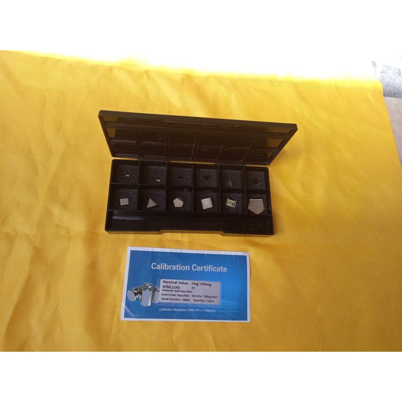 Jual Batu Timbangan F1 1mg - 500mg / Anak Timbangan Set Milligram F1 1mg - 500mg | Shopee Indonesia