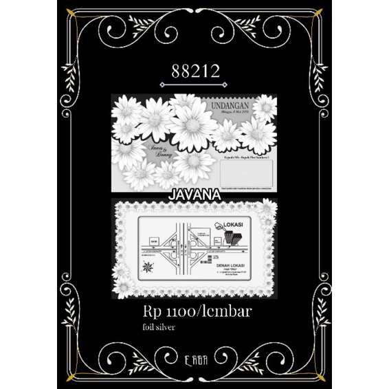 Jual ERBA 88212 UNDANGAN NIKAH MURAH BLANGKO+PLASTIK PER PACK ISI 50 ...