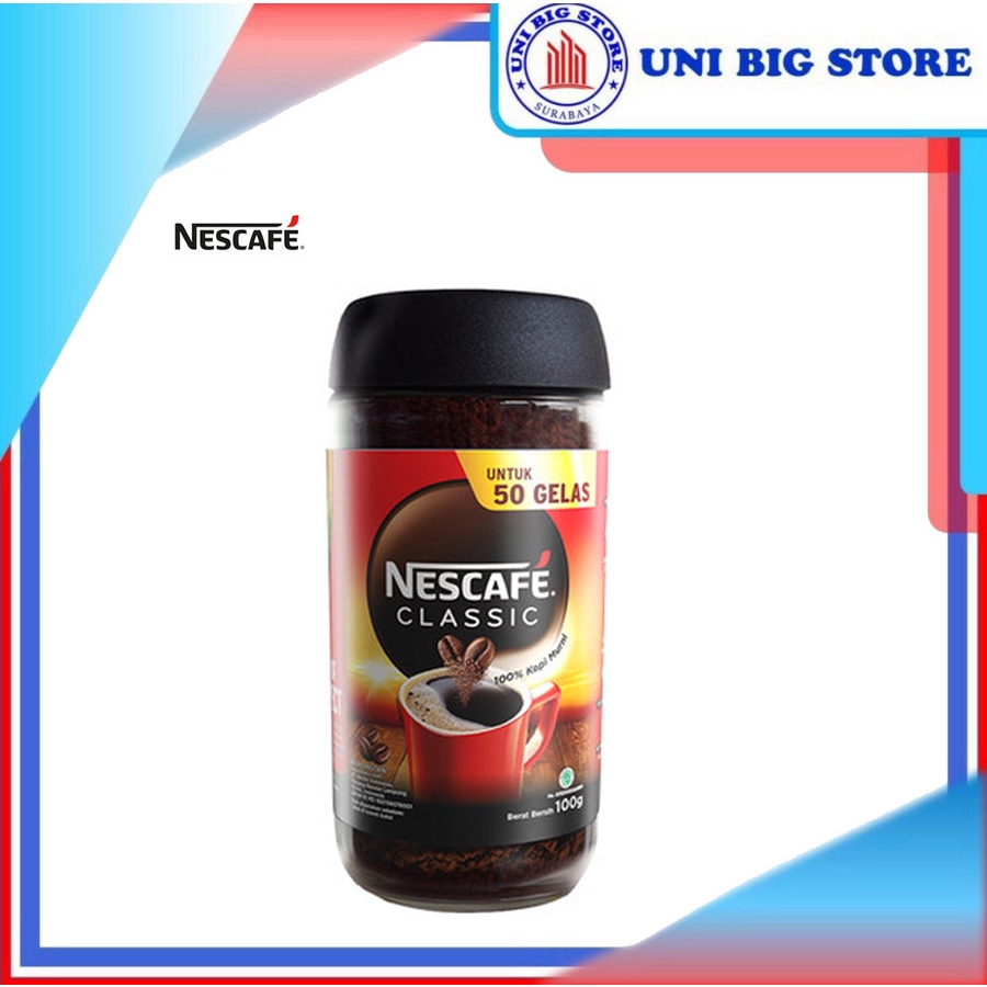 Jual NESCAFE Kopi Classic Lampung Robusta Blend 100 gr JAR Kaca ...