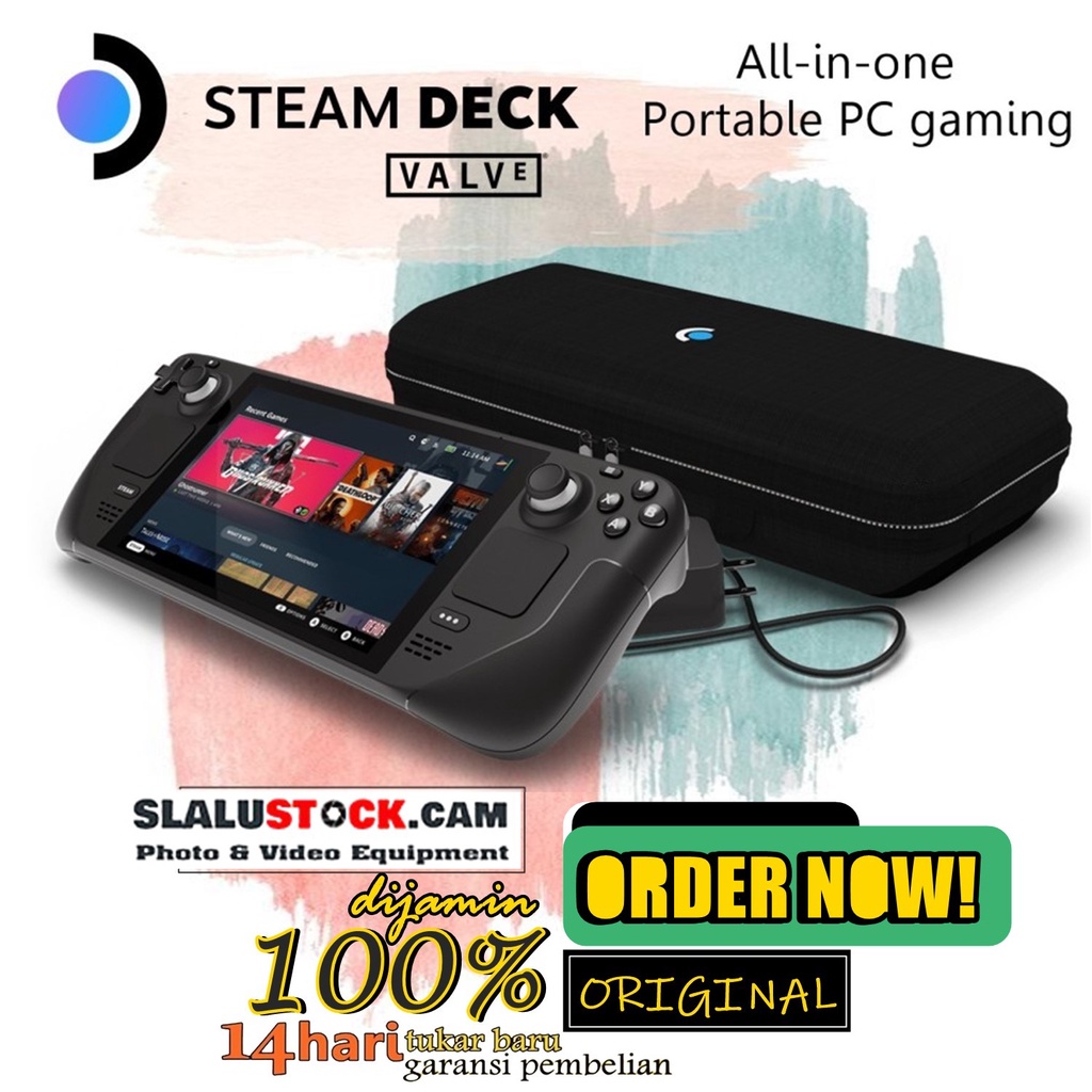 Jual Steam Deck Valve Handheld portable PC gaming [64GB/256GB/512GB ...