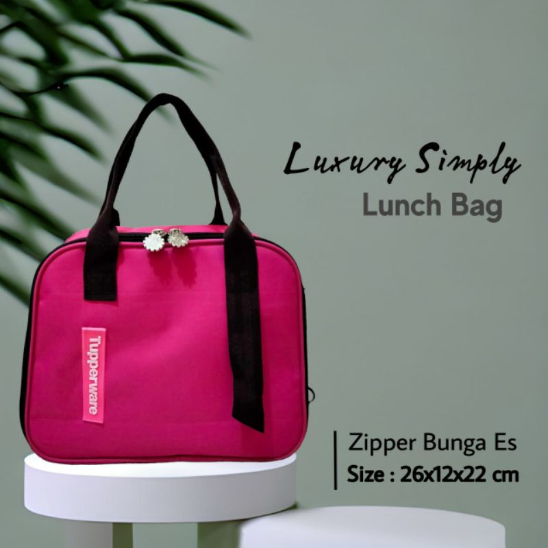 Jual Tas bekal Luxury Tupperware ( Zipper bunga es ) | Shopee Indonesia