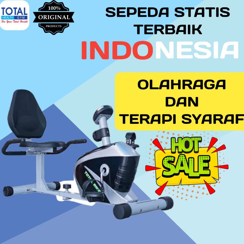 Jual Sepeda Statis Recumbent Bike Terapi Syaraf Lutut dan Olahraga TL ...
