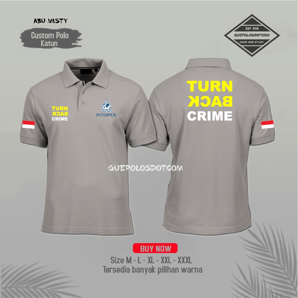Jual TYPE A09 - Polo turn bcak crime interpol - POLO POLISI INTERPOL ...