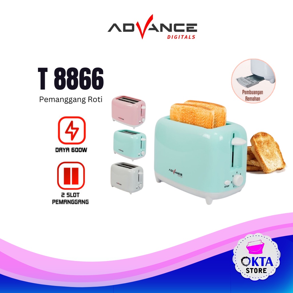Jual ADVANCE TOASTER T-8866 ALAT PEMANGGANG ROTI | Shopee Indonesia