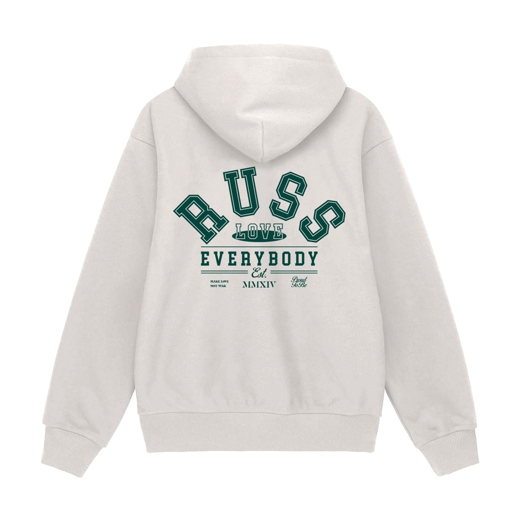 Jual Russ Sweater Hoodie Everybody Broken White | Shopee Indonesia