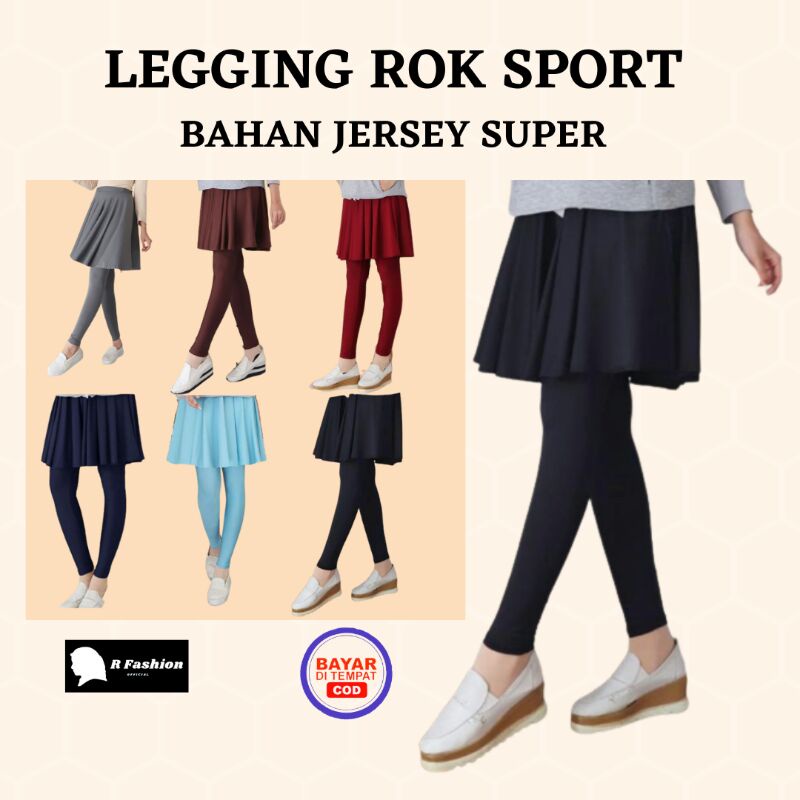 Jual Legging Rok Olahraga Wanita Lejing Rok Jogging Sepeda Lari Zumba ...